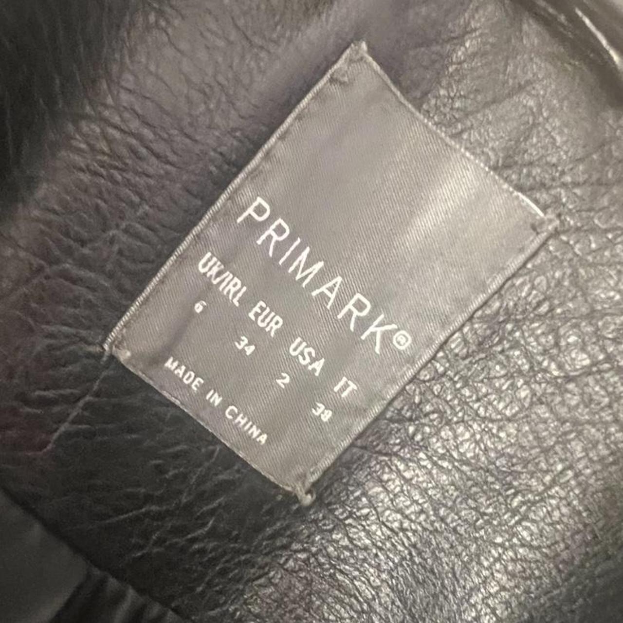 Black primark leather jacket, worn quite alot of... - Depop