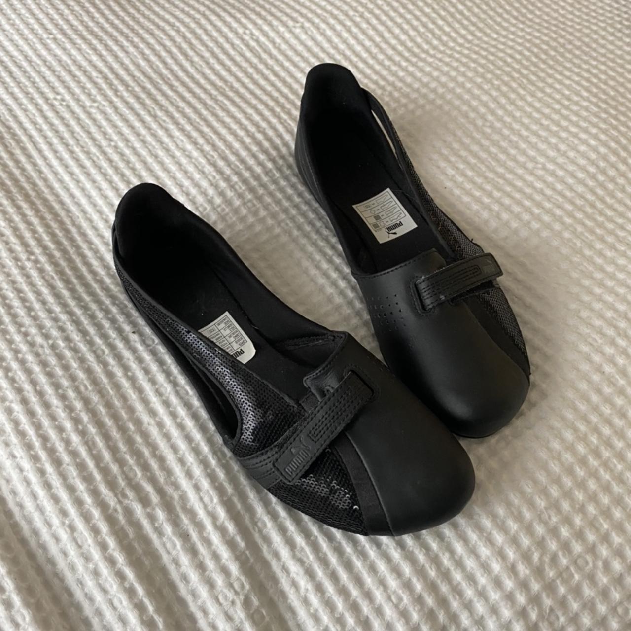 Vintage Puma pumps - sequin detail. Never been worn... - Depop