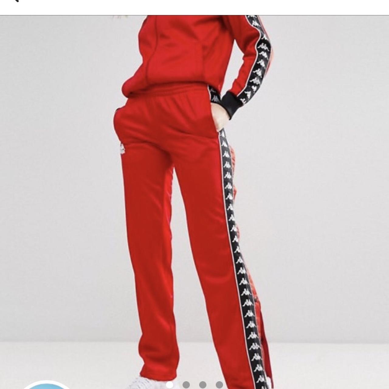 Retro kappa trackies! Pop at the sides! Only worn... - Depop