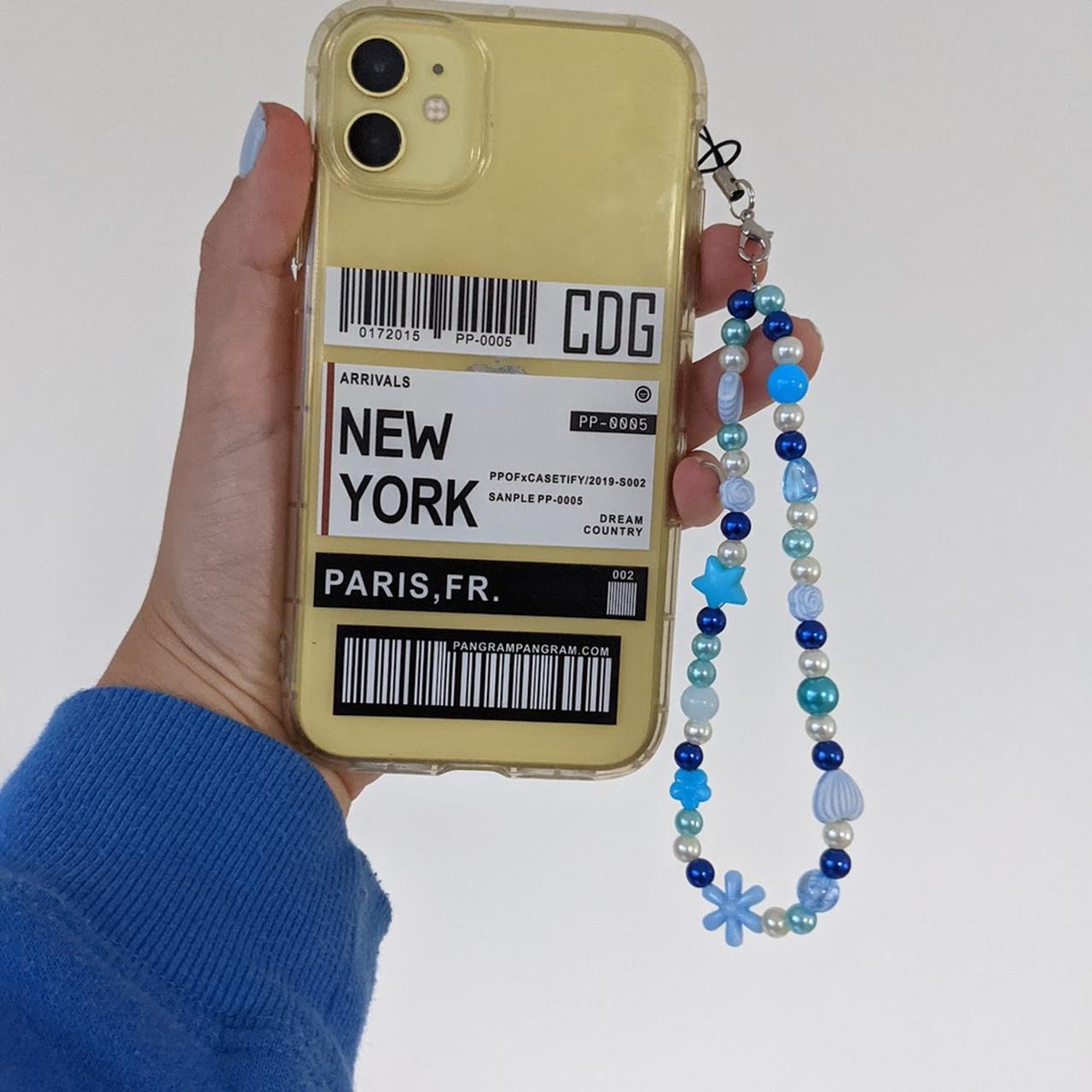 🫐Blue🫐 pearly phone charm 🫐- great quality 🫐-... - Depop