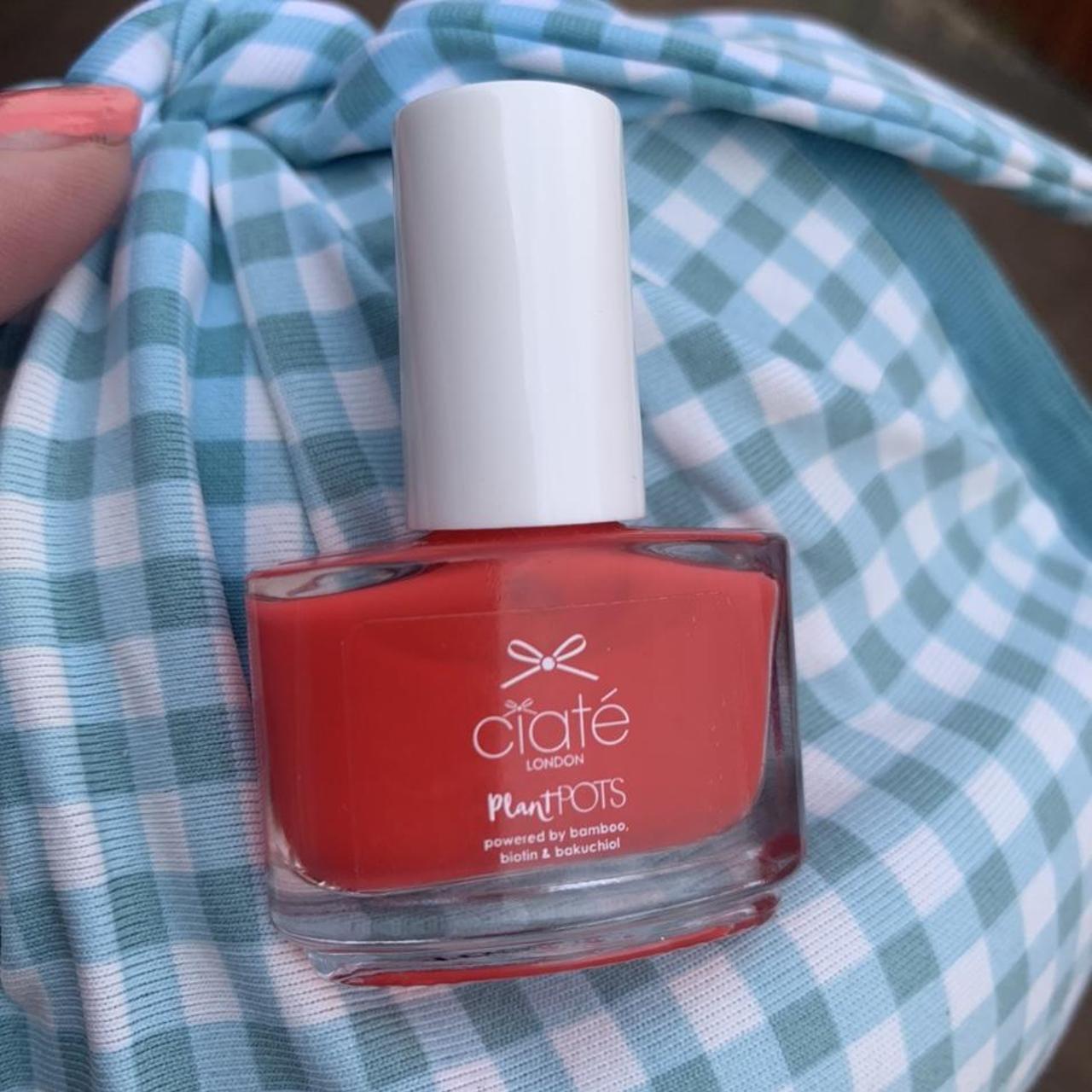 Ciate plant pot vegan nail polish in a fiery Coral... - Depop