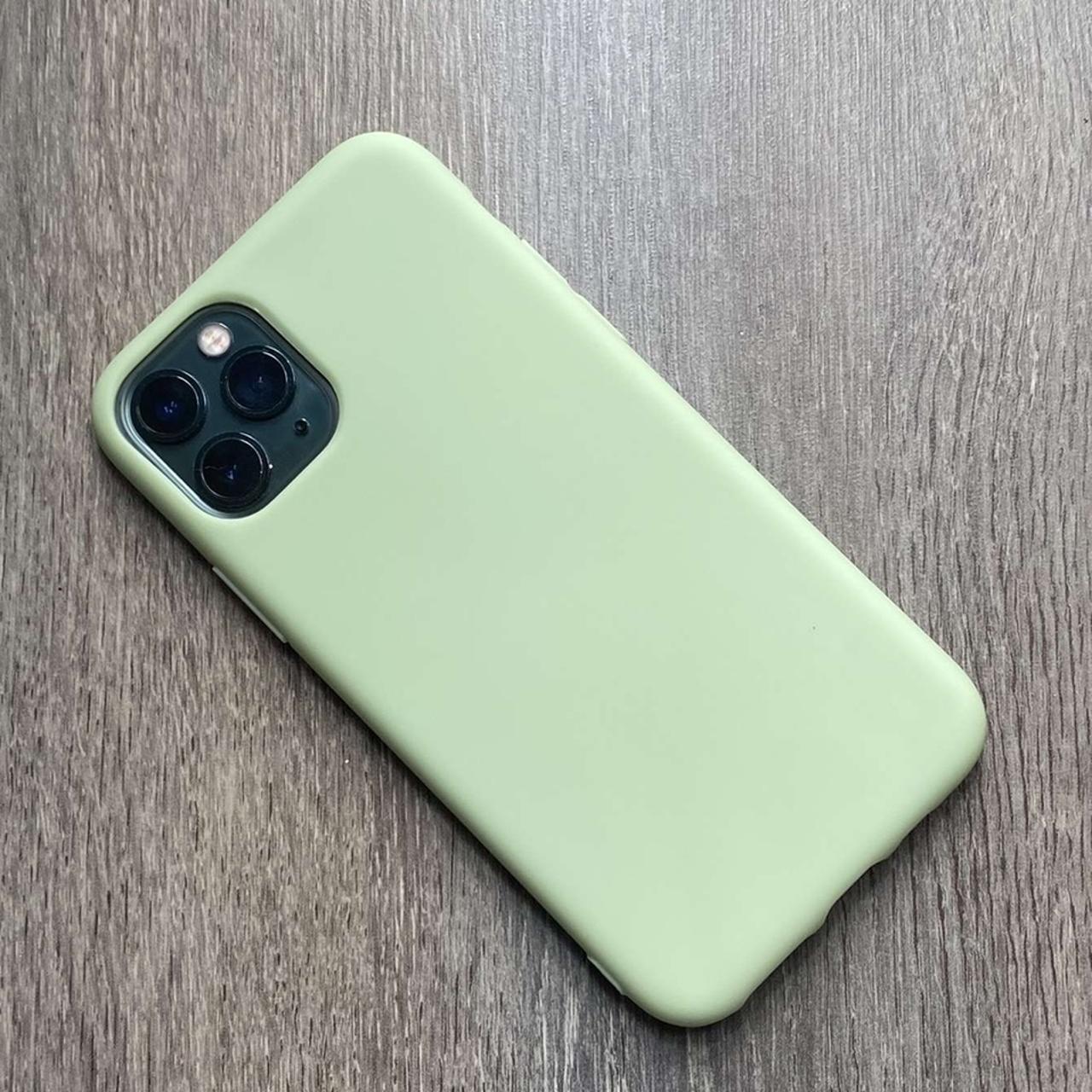 Plain green phone case: Sizes available: -12... - Depop