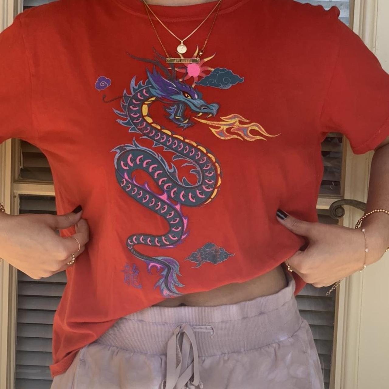🐲🌼Y2K TOP🌼🐲 FREE SHIPPING! -Y2K Dragon Top - EMMA... - Depop
