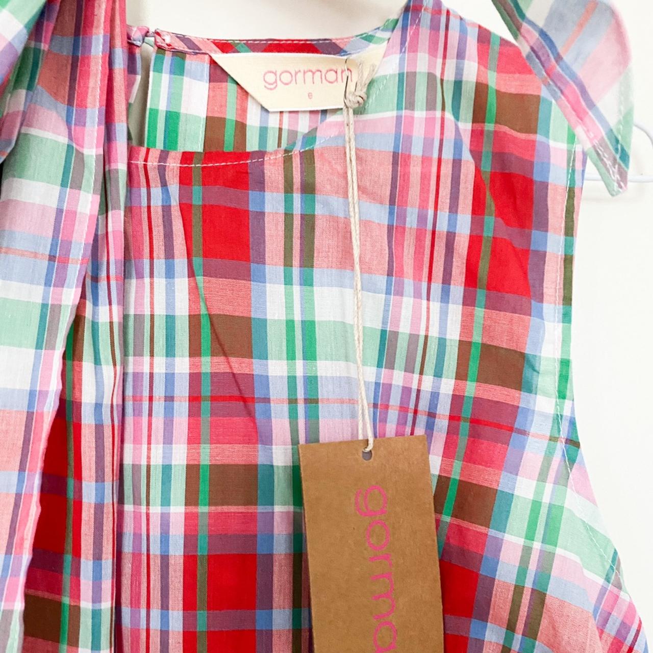 Gorman tartan top with matching necktie. Brand new... - Depop