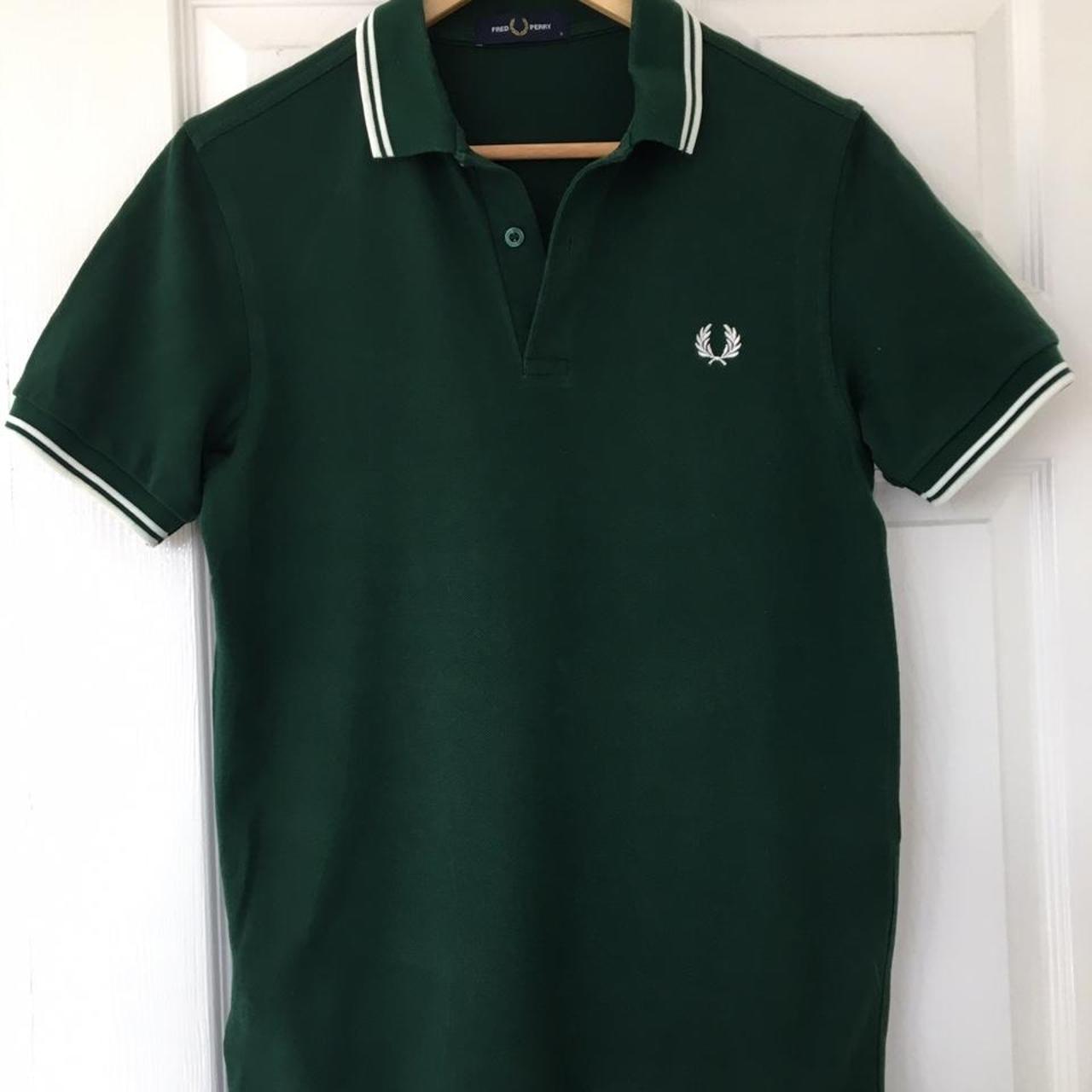 Excellent condition green Fred Perry polo shirt.... - Depop