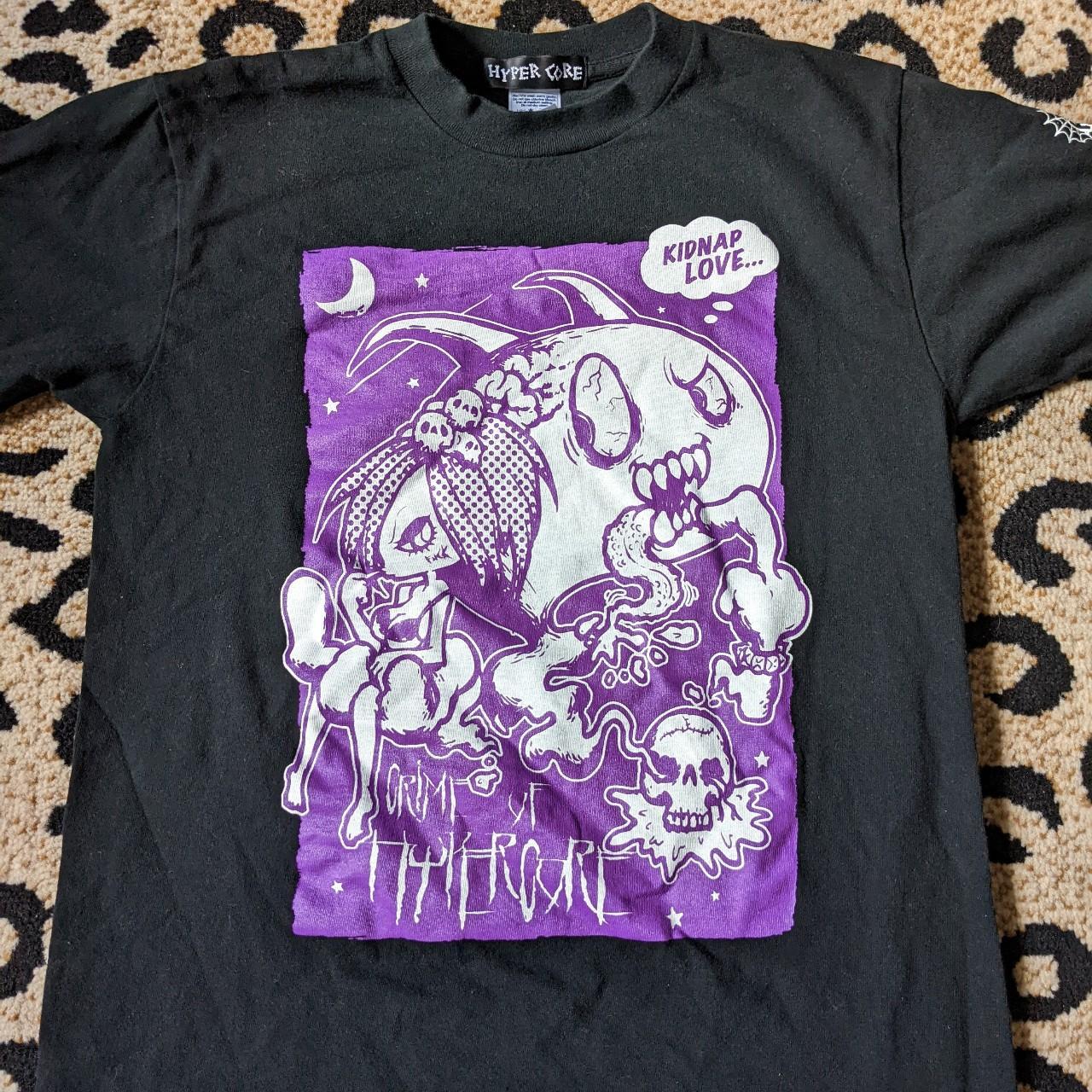 Women's Black and Purple T-shirt | Depop