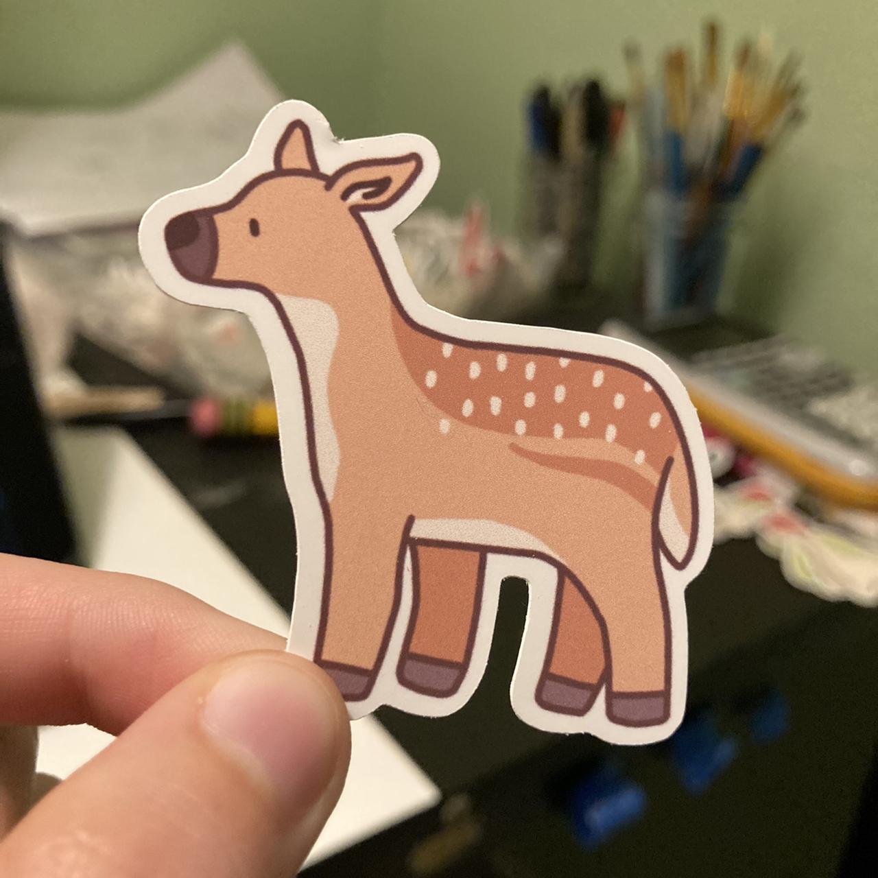 Deer matte sticker Free shipping when you buy 2+... - Depop