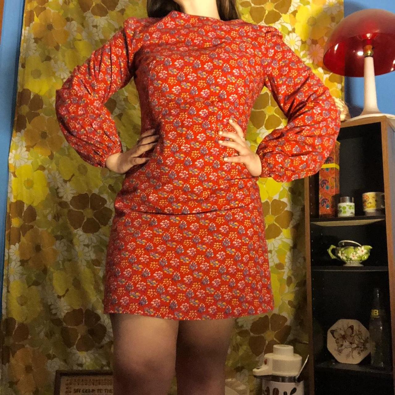 Authentic Vintage 60s Mini Dress! In very good... - Depop