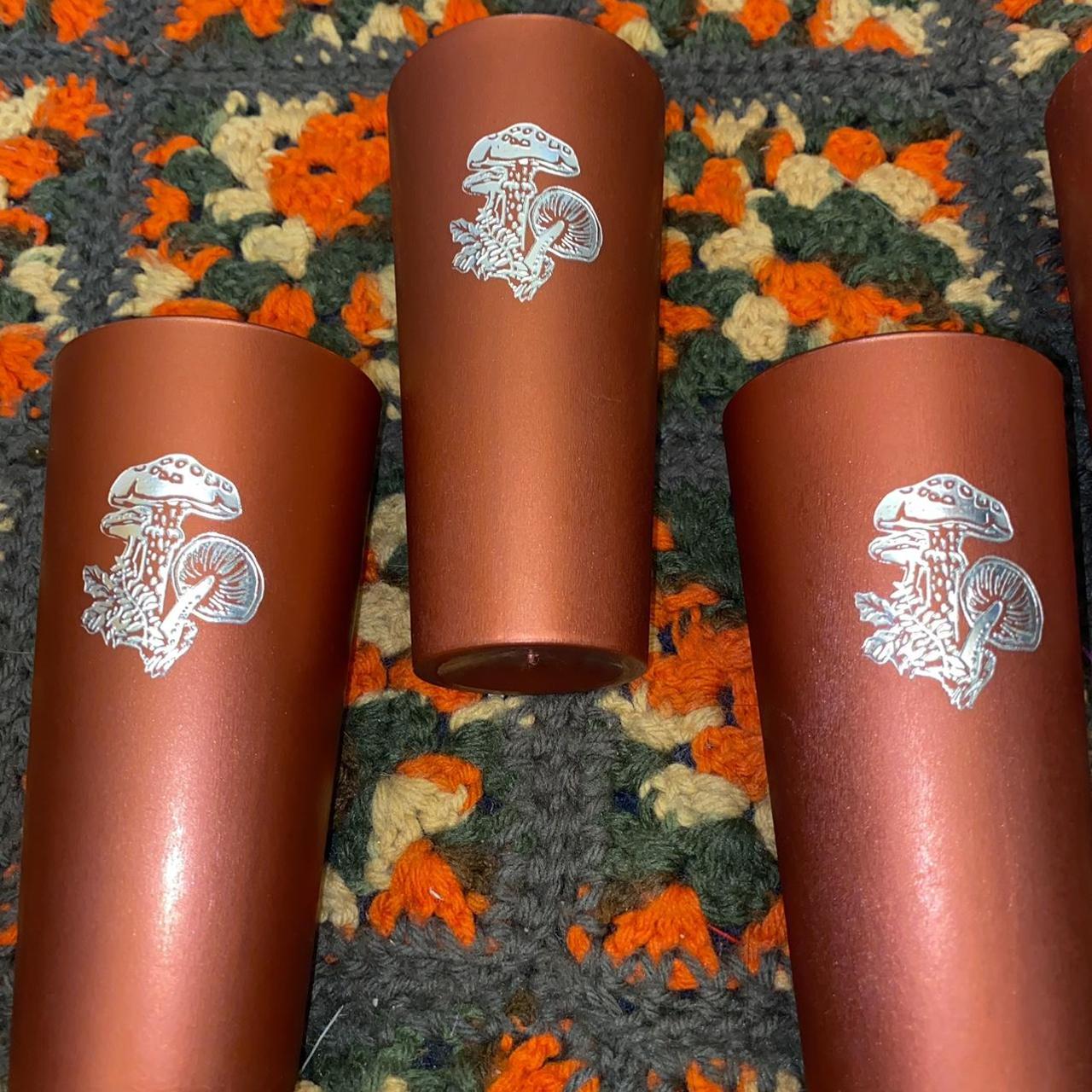 Authentic Vintage 70s Hard Plastic Mushroom Cups!... - Depop