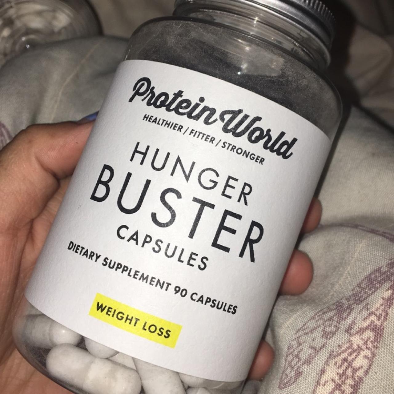 Protein world hunger busters. 83 left of the 90... - Depop