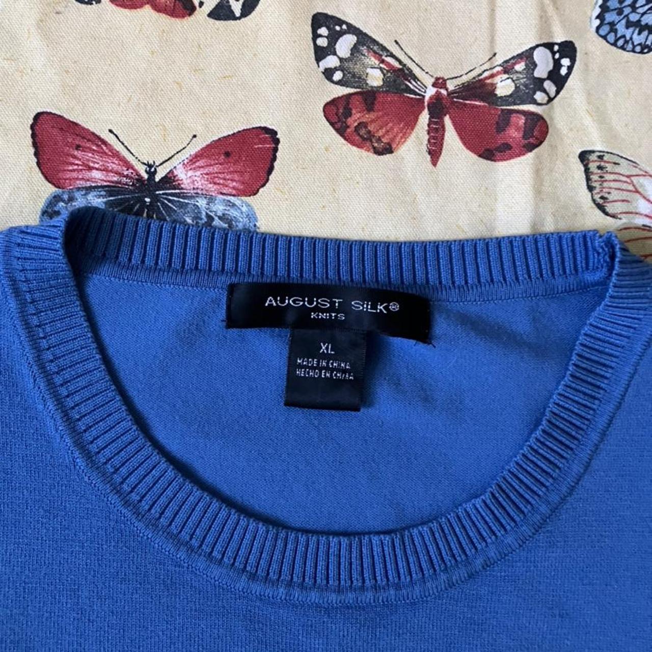 Custom and reworked FREAKY blue sweater vest >:)... - Depop