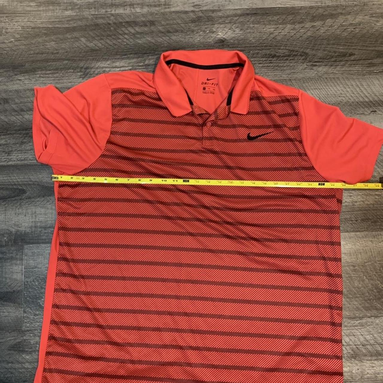 Nike Dri Fit Mens Polo Golf Shirt Size XXL Red Black... - Depop