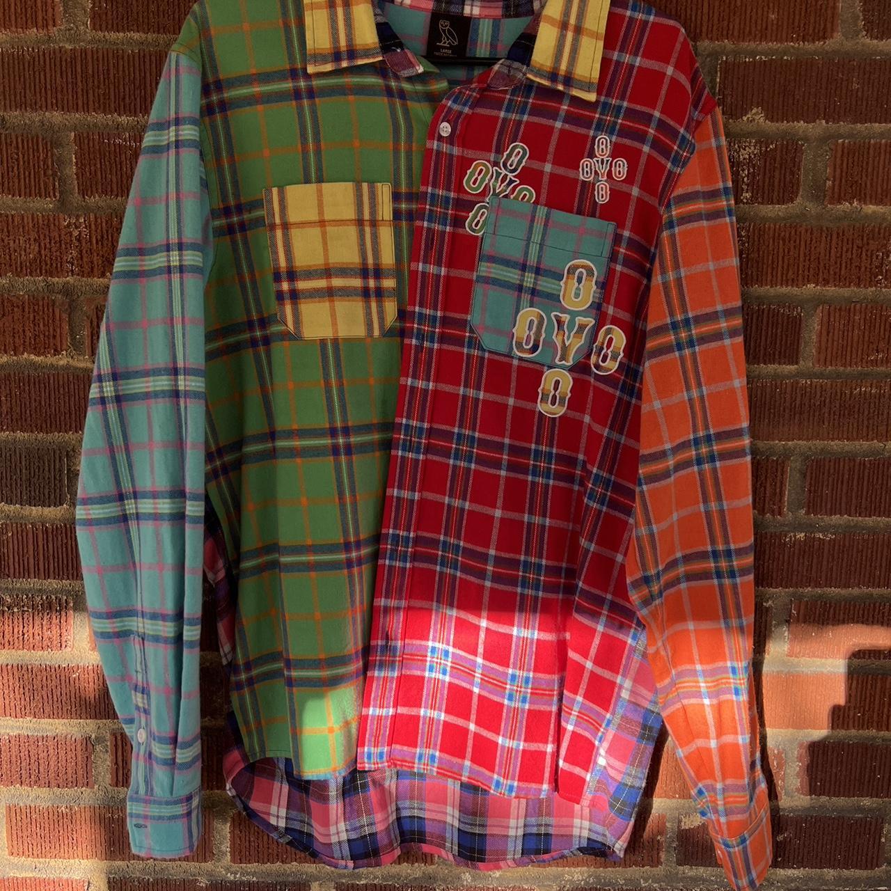 OVO multi-color flannel Minor stain on... - Depop