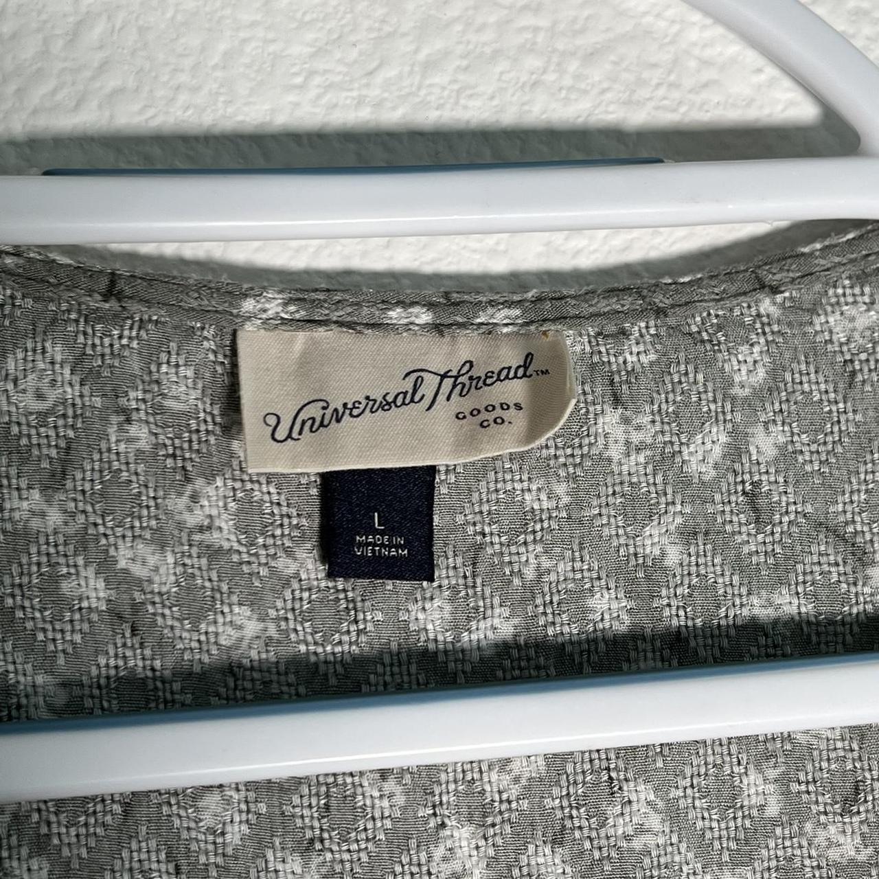 Universal Thread Women's White and Khaki Dress | Depop