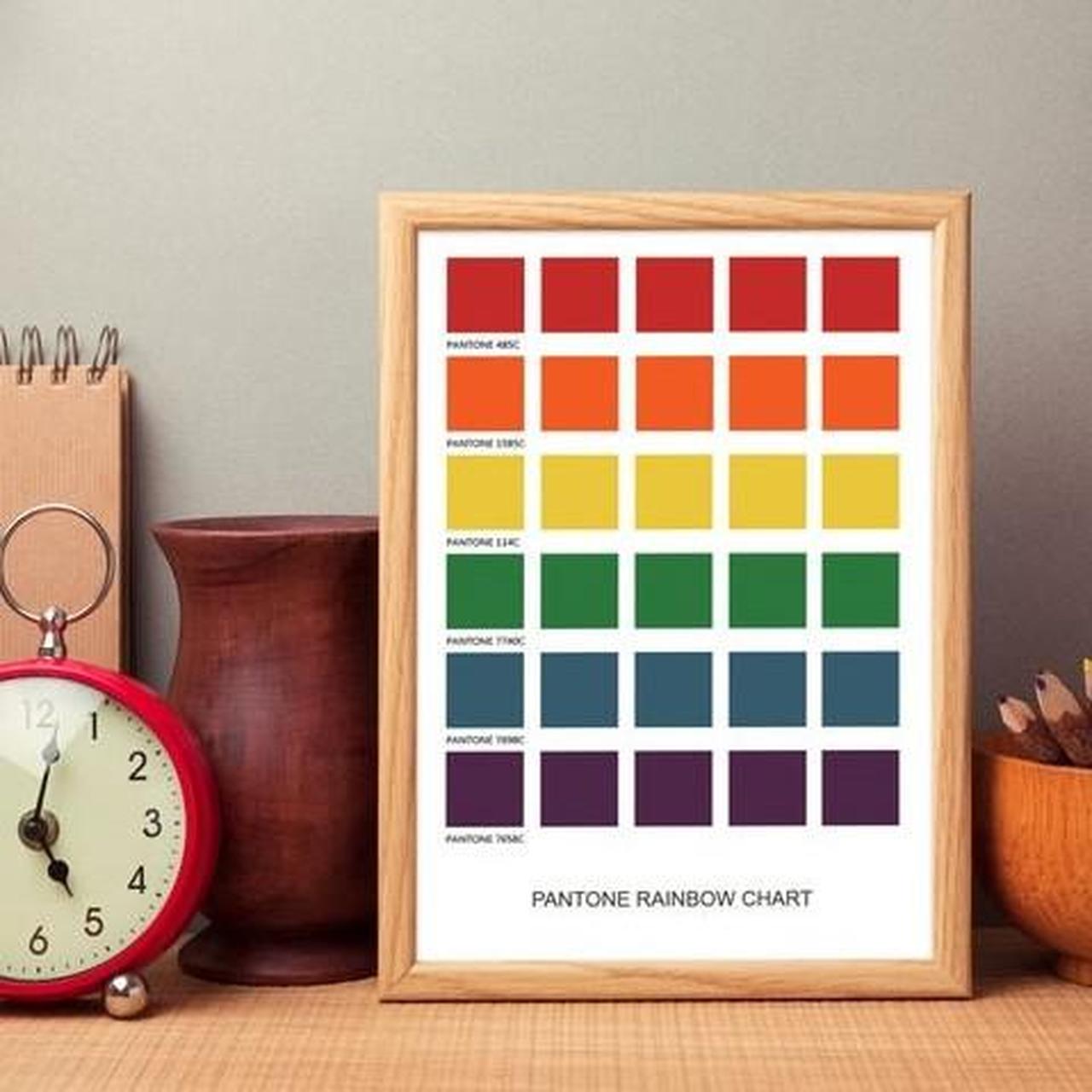 Pantone Rainbow A4 Art print. Unframed. Printed on... - Depop