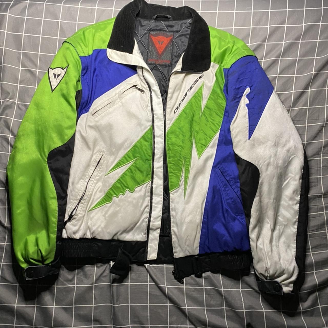 Vintage Italian made racing jacket in very good... - Depop