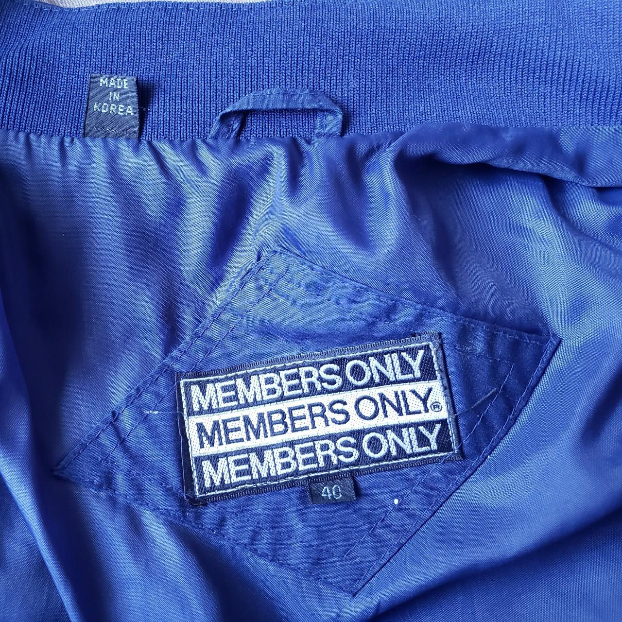 Members Only Men's Blue Jacket | Depop