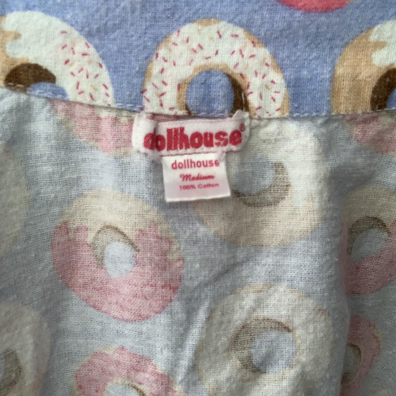 Donut Fleece PJ Set Button up PJ set with donuts.... - Depop