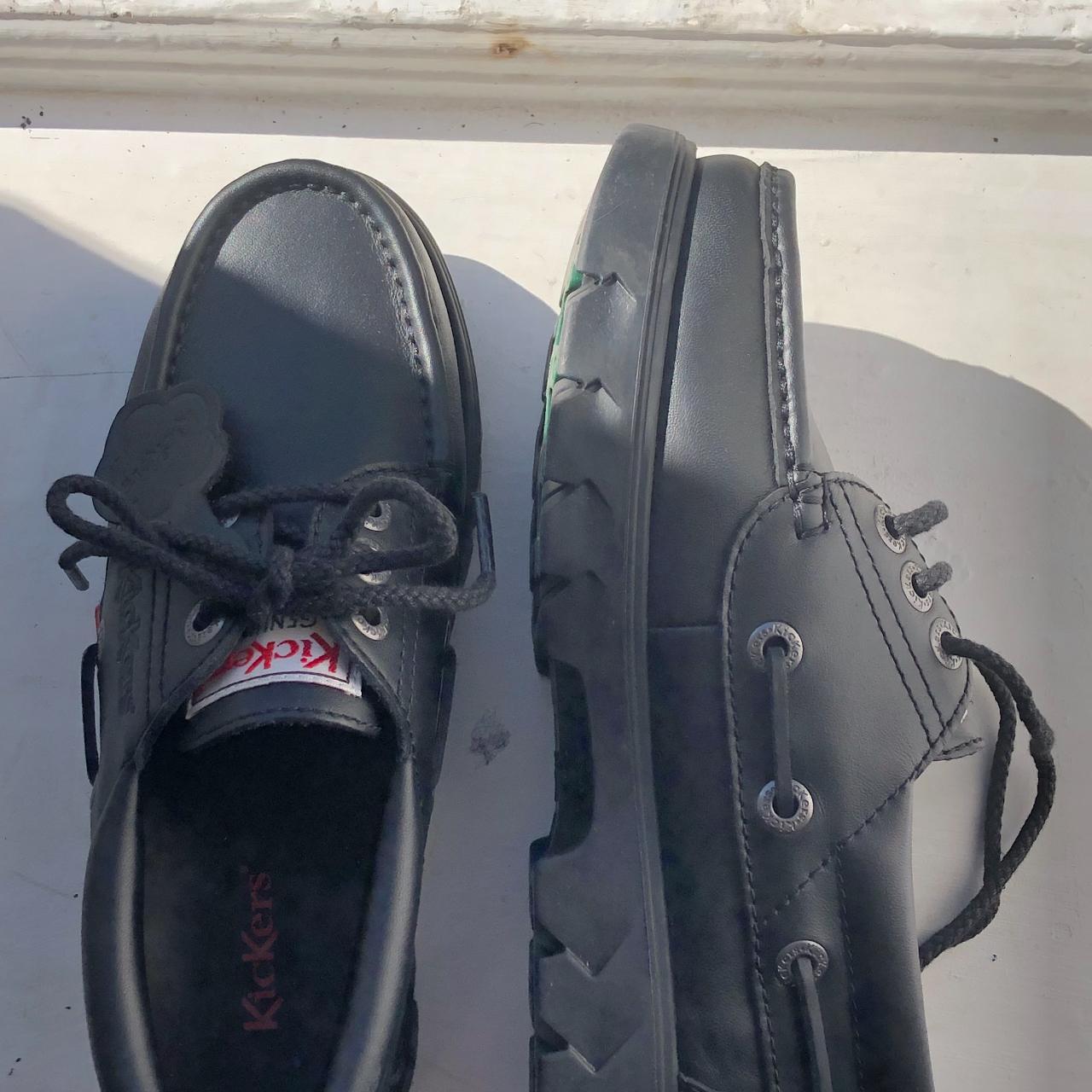 Brand new black kickers with chunky platform, black... - Depop