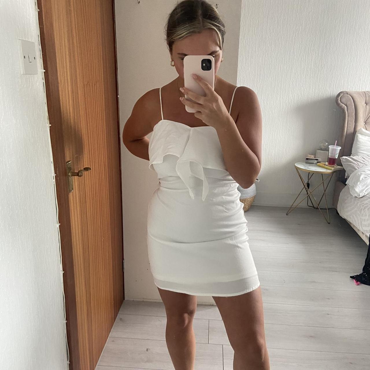 Shein cream summer dress size small never worn Oh... - Depop