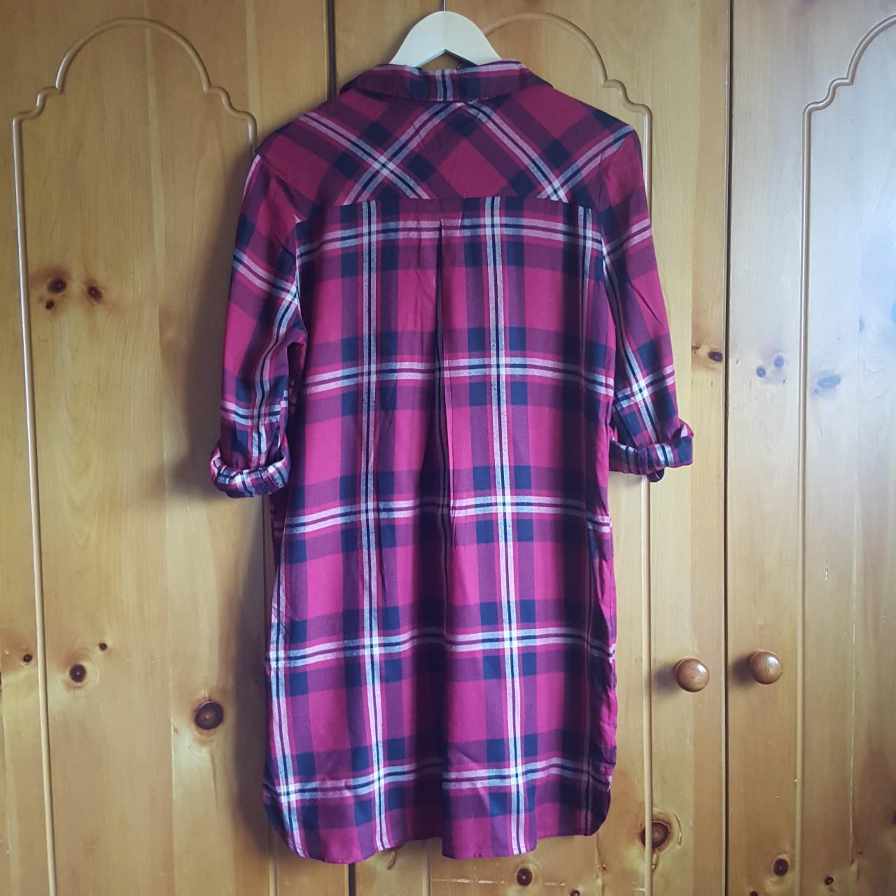 Primark (Pennys) tartan shirt dress, with full... | Depop