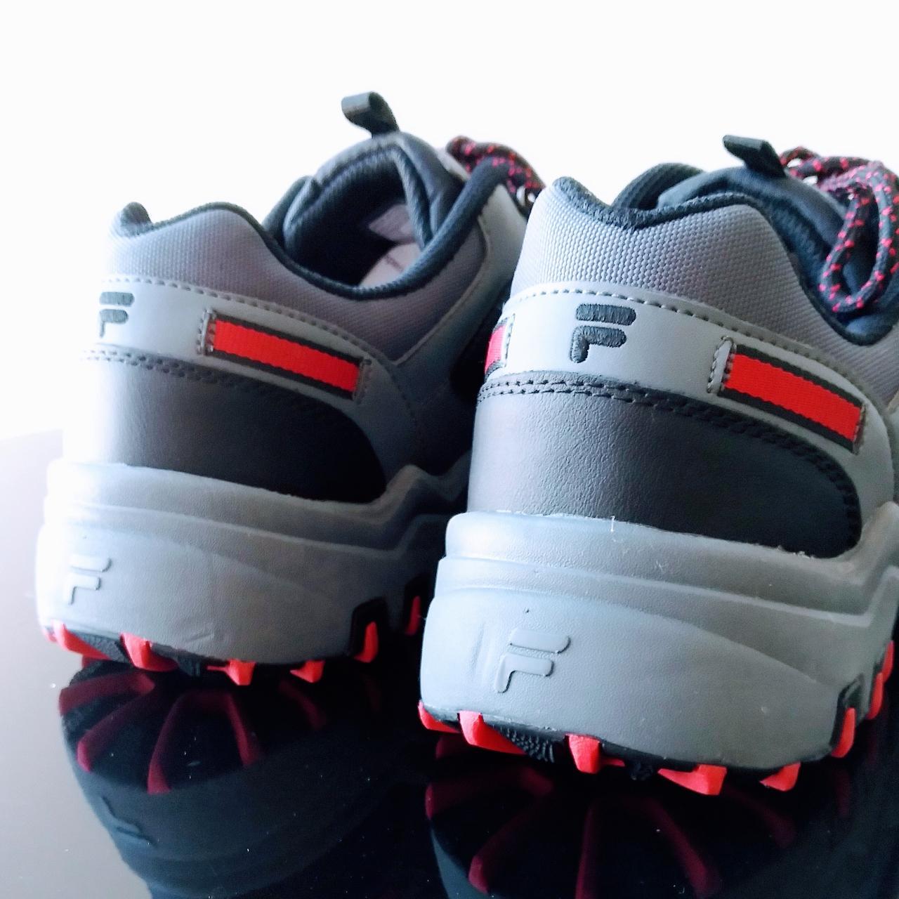 Fila Men's Lightweight Leather Sneaker in Nice Grey... - Depop