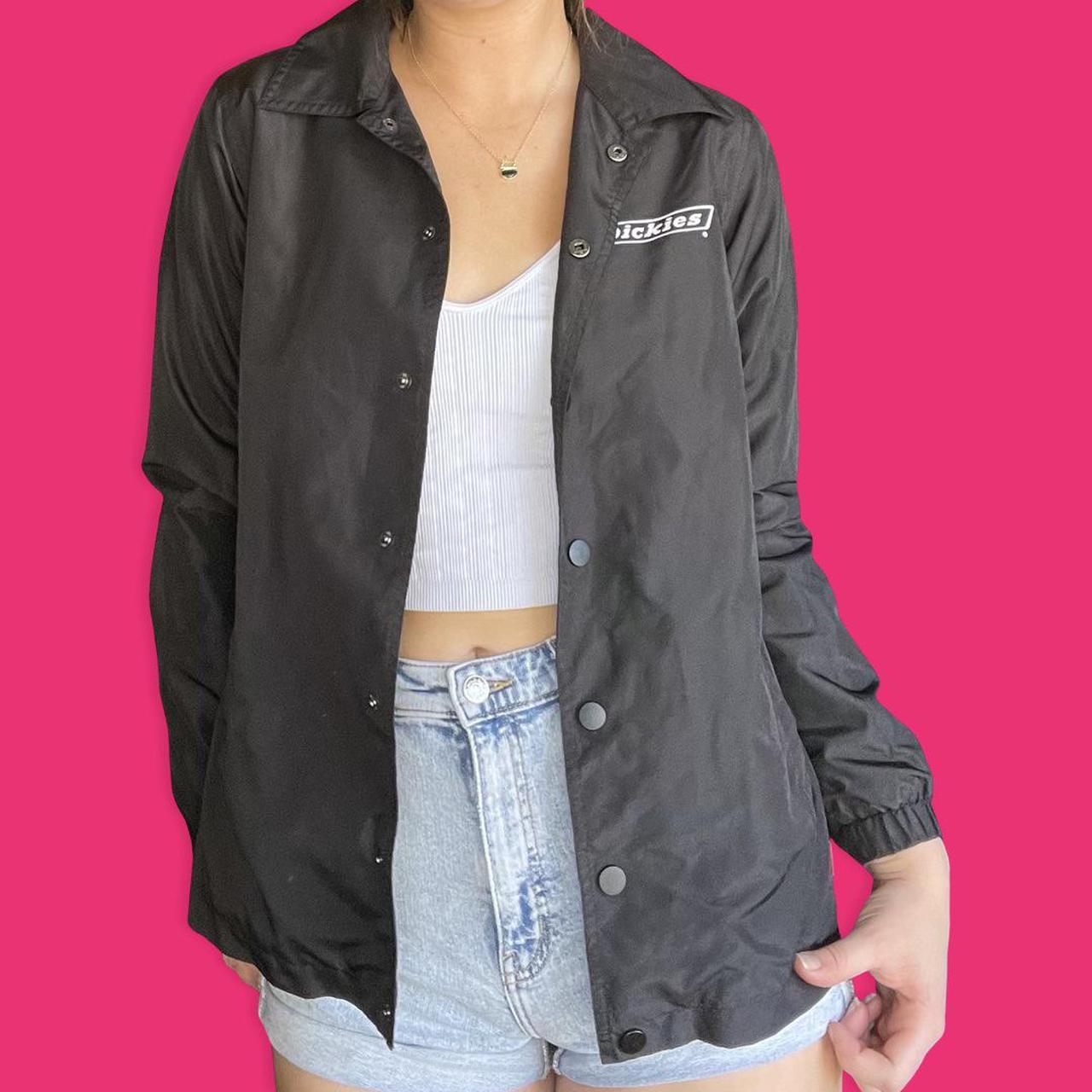 Dickies Men's Black and Red Jacket | Depop