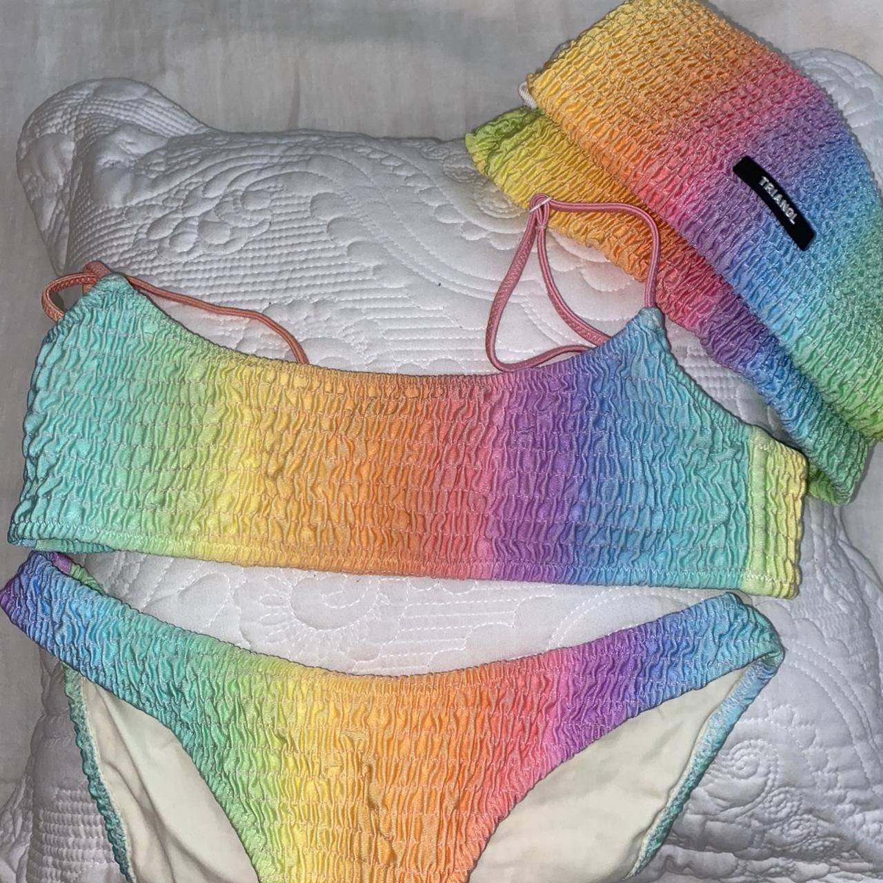 Triangl Rainbow Bikini Set Colour Multi Colour Depop
