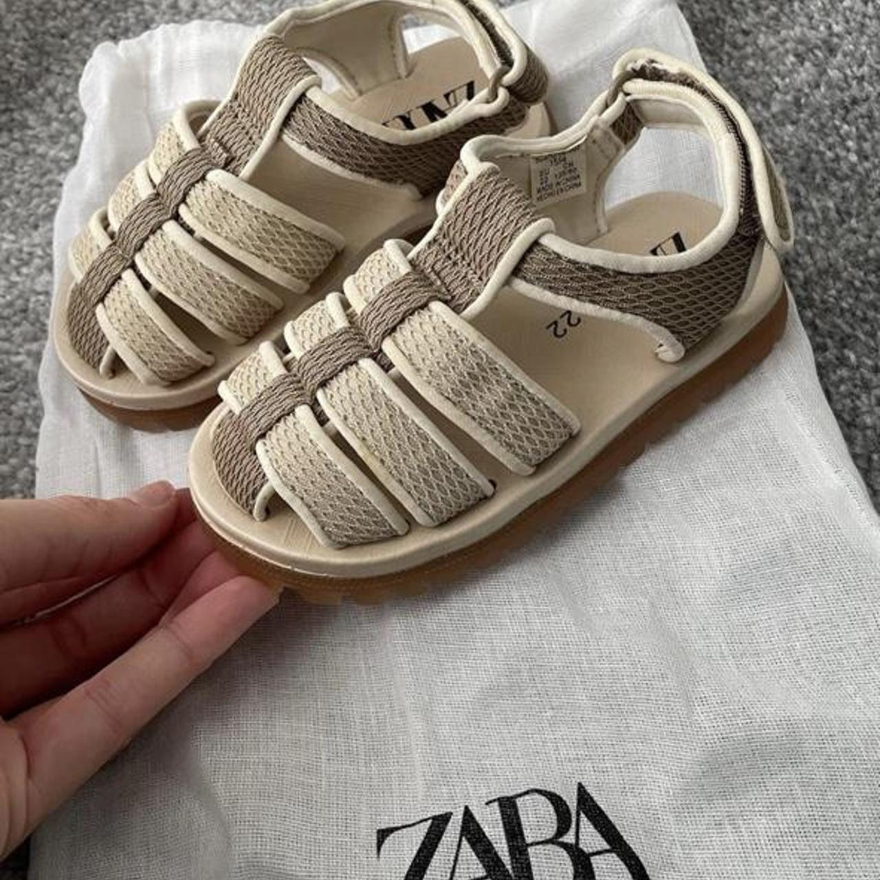 Kids zara sandals size EU22 UK5 - 5.5, brand new... - Depop