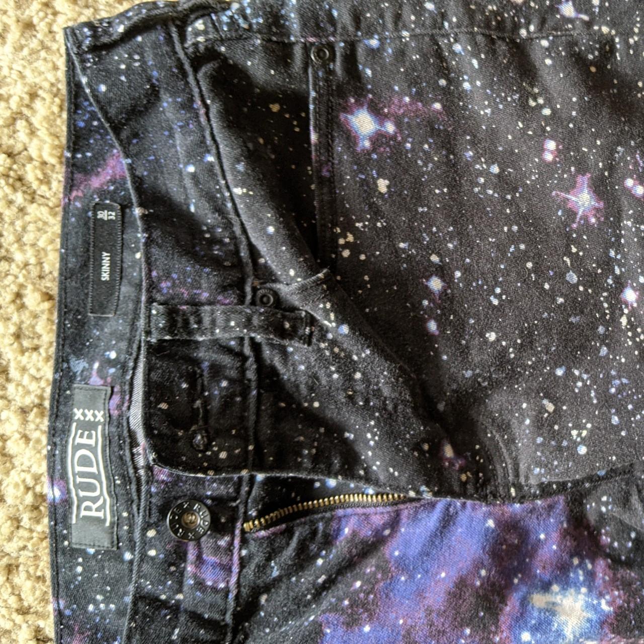 Rude jeans with nebula design - Depop