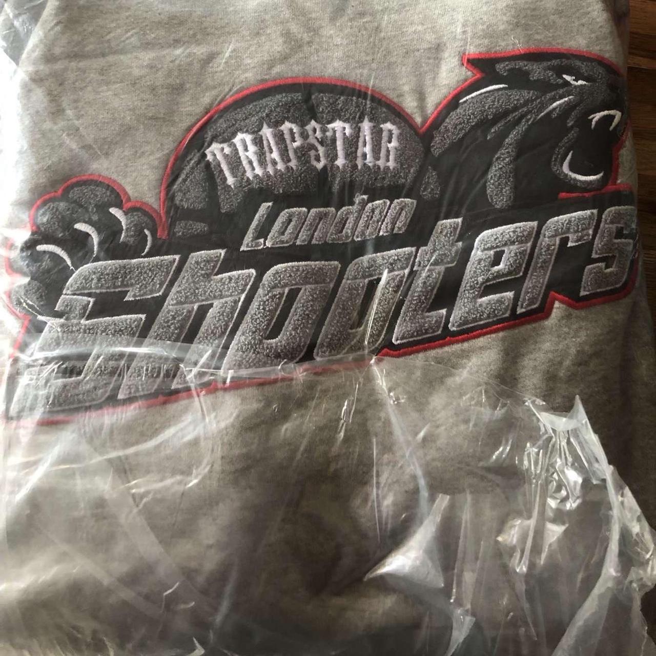 Trapstar shooters set - grey/red #trapstar #shooters... - Depop