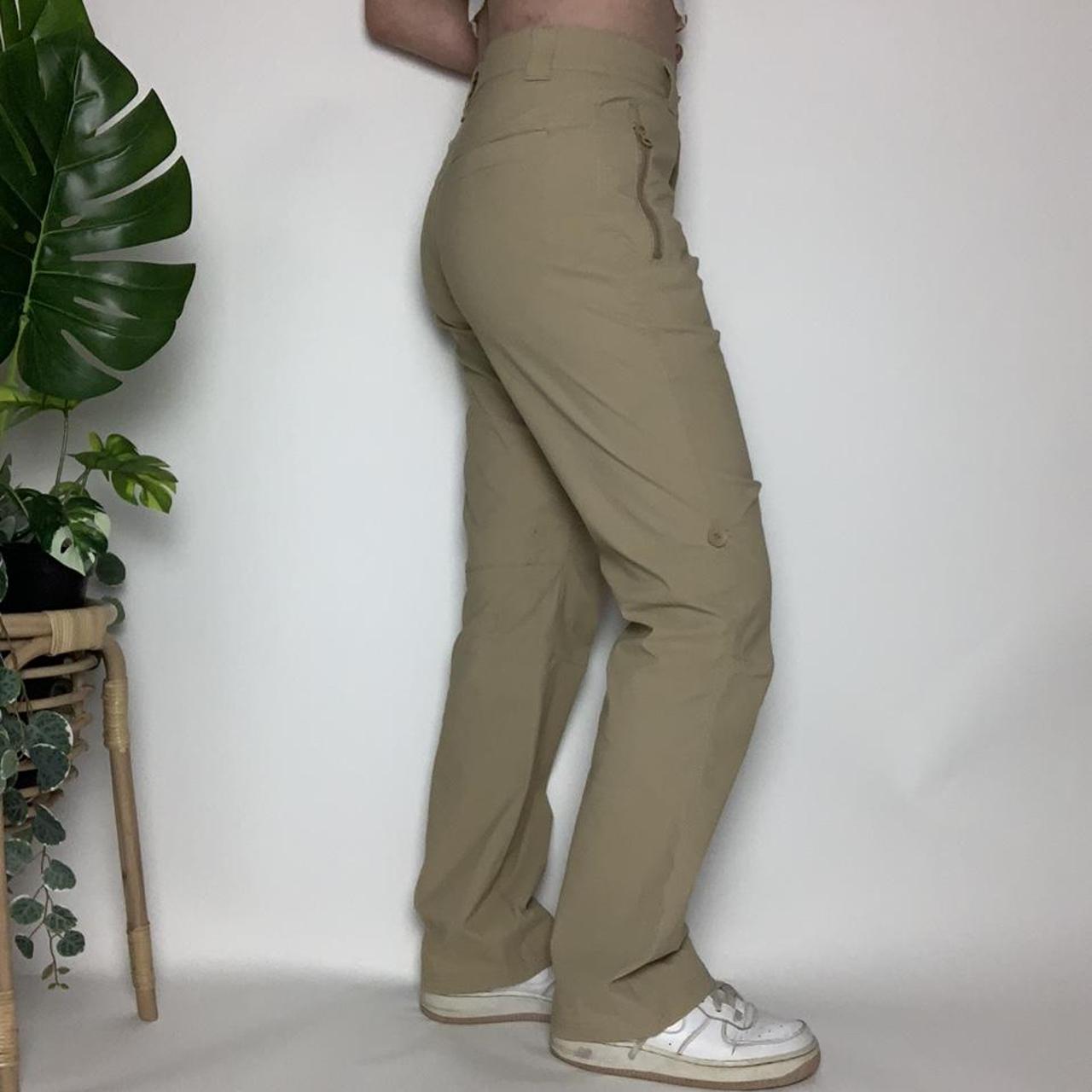 The coolest vintage unisex y2k beige tan wide leg... - Depop