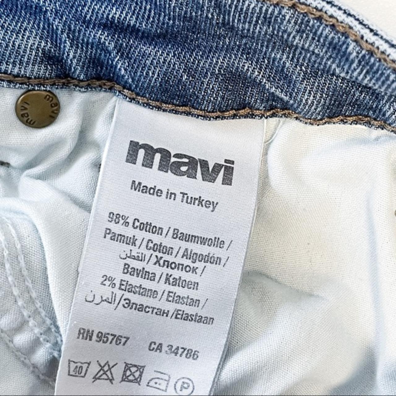 Mavi Floral Embroidered Adriana Ankle Skinny Jeans... - Depop