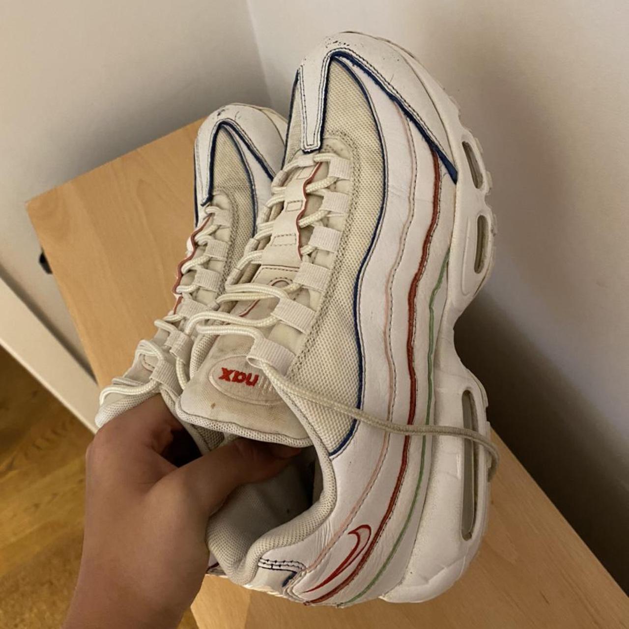Rainbow Nike air max 95 shoes 🌈 only worn a few... - Depop