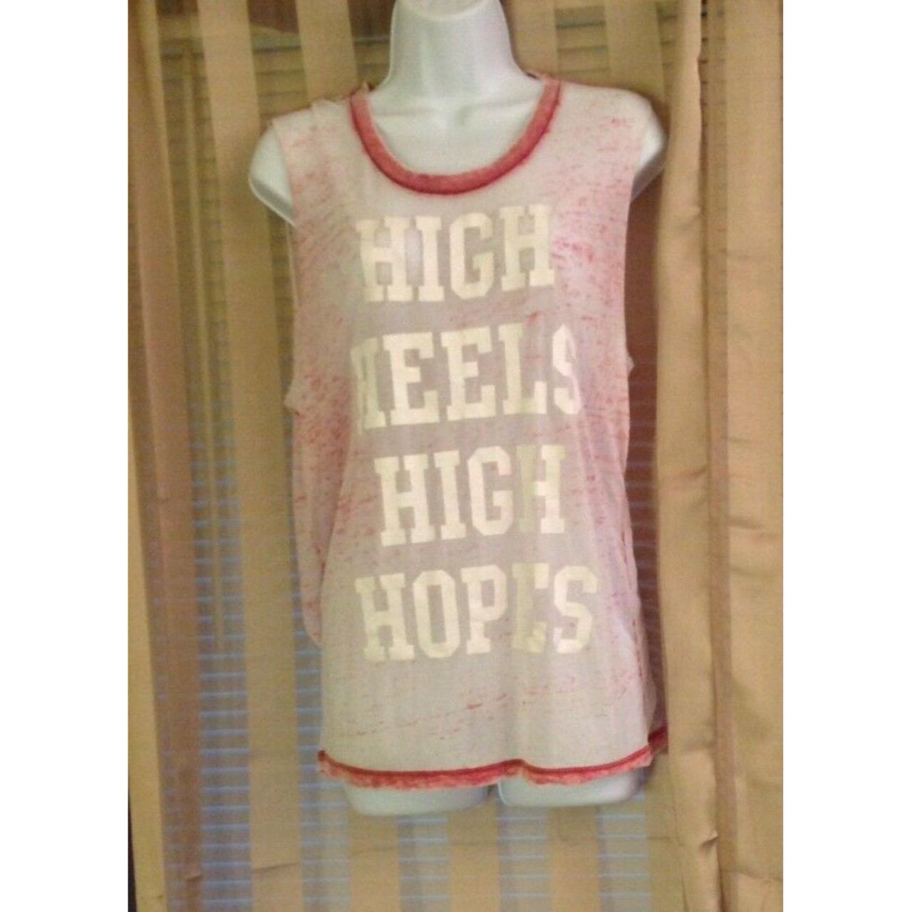 Fifth Sun Medium High Heels High Hopes Red Pink... - Depop