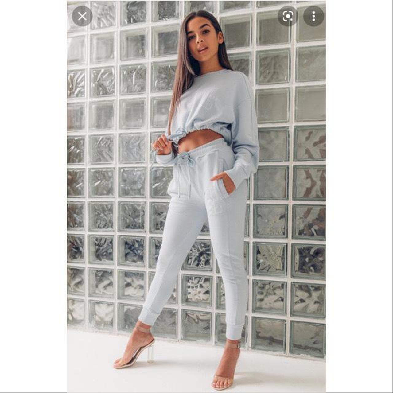 IL SARTO ICE BLUE GREY TRACKSUIT | XS TOP, S BOTTOMS... - Depop