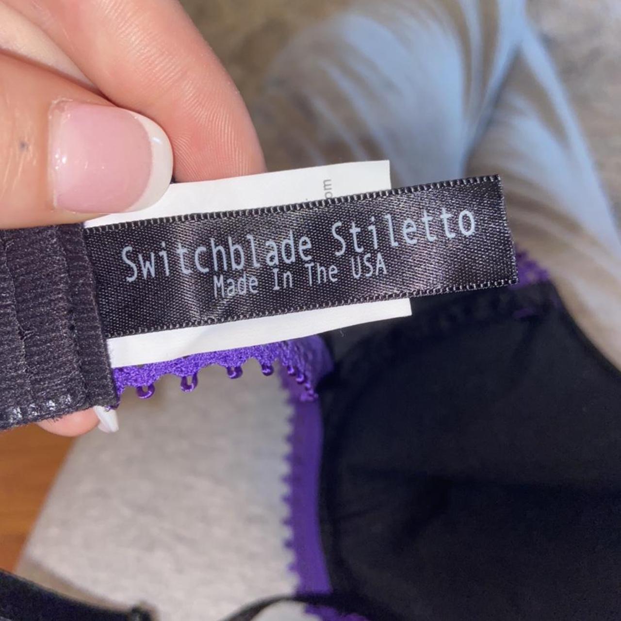 Switchblade Stiletto Vinyl Bra Super sexy vinyl bra... - Depop