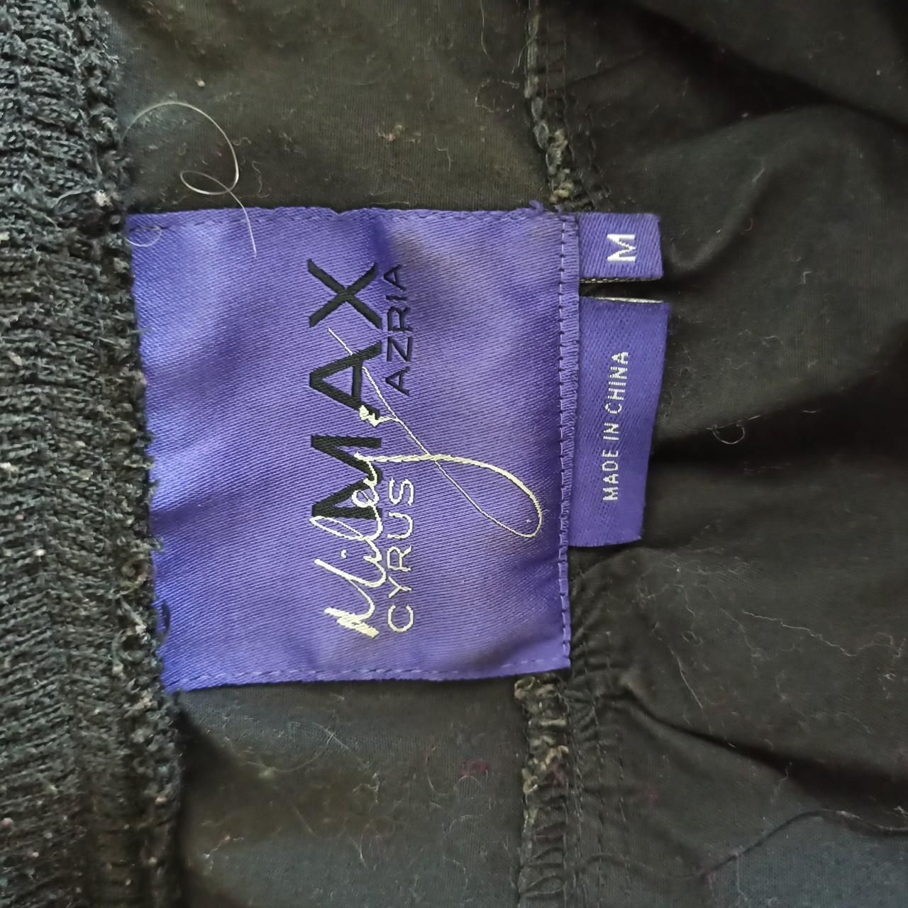 Y2k black Miley Cyrus & Max Azria bomber jacket in... - Depop