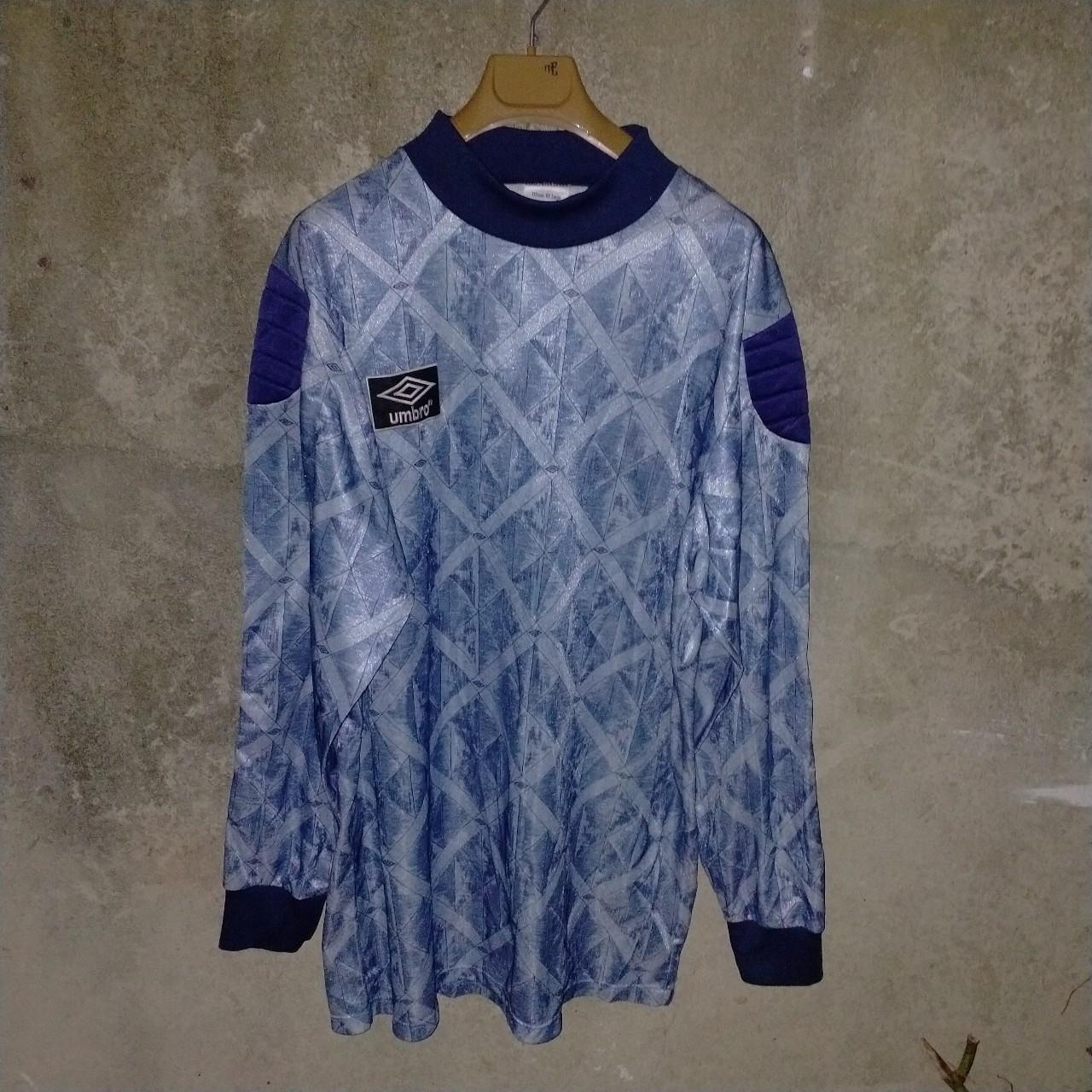 Vintage Umbro 90s template goalkeeper football shirt... - Depop