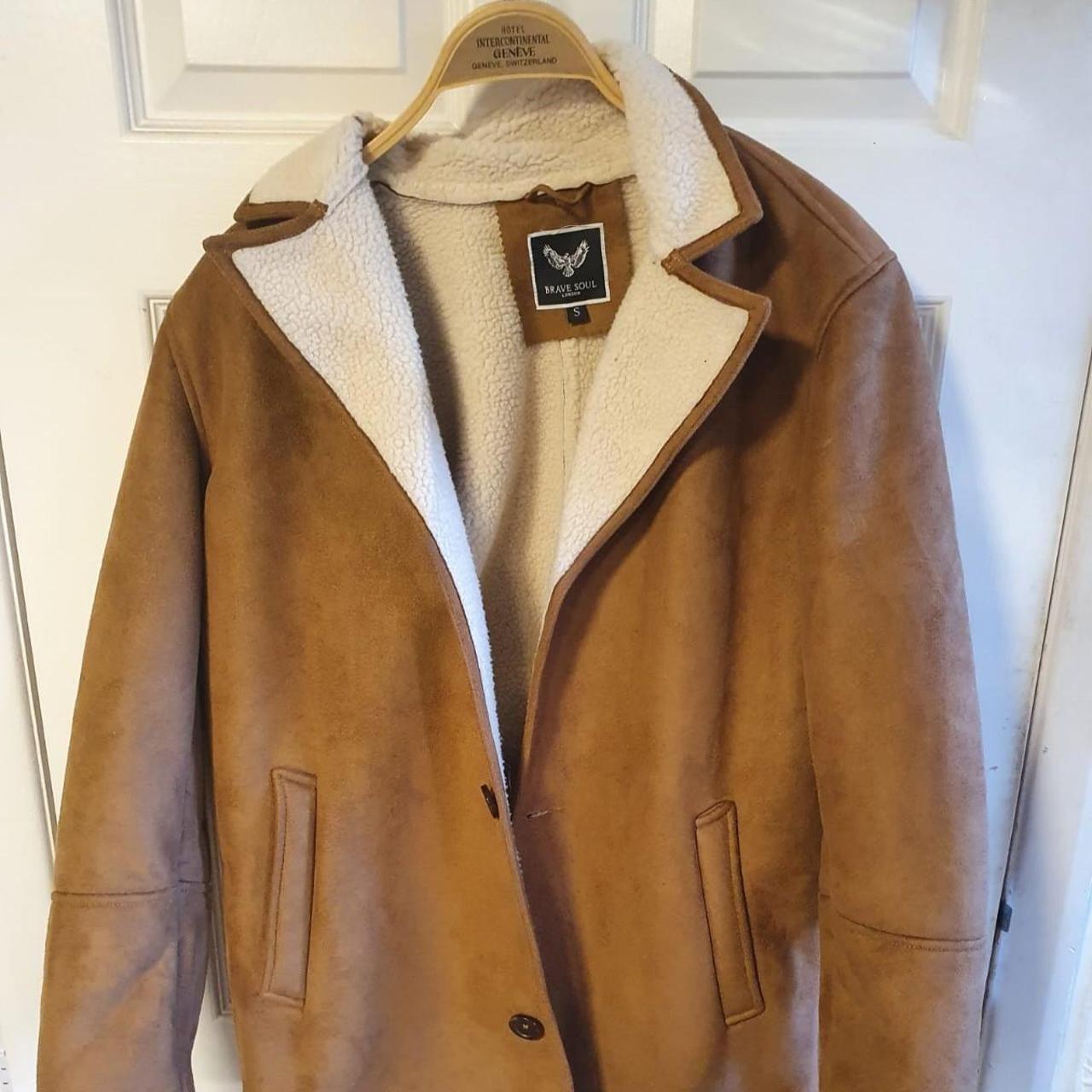 Brave Soul jacket barely worn - Depop