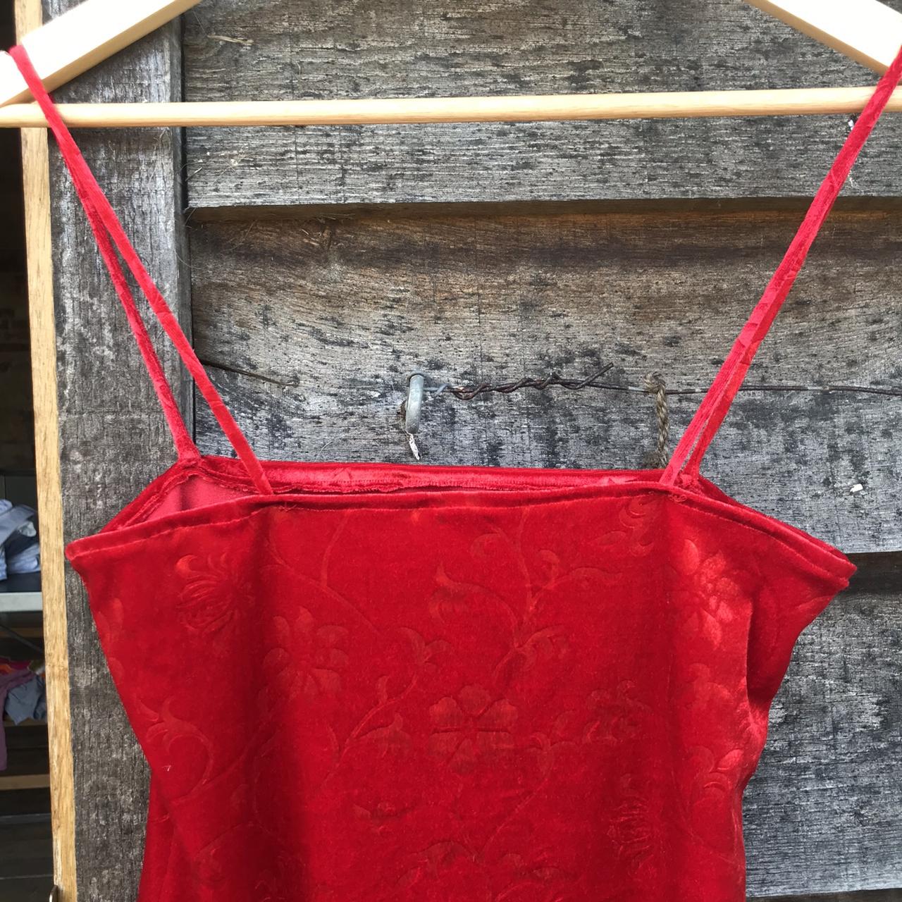 Gorgeous Red Patterned Midi Dress Hand Made With A Depop