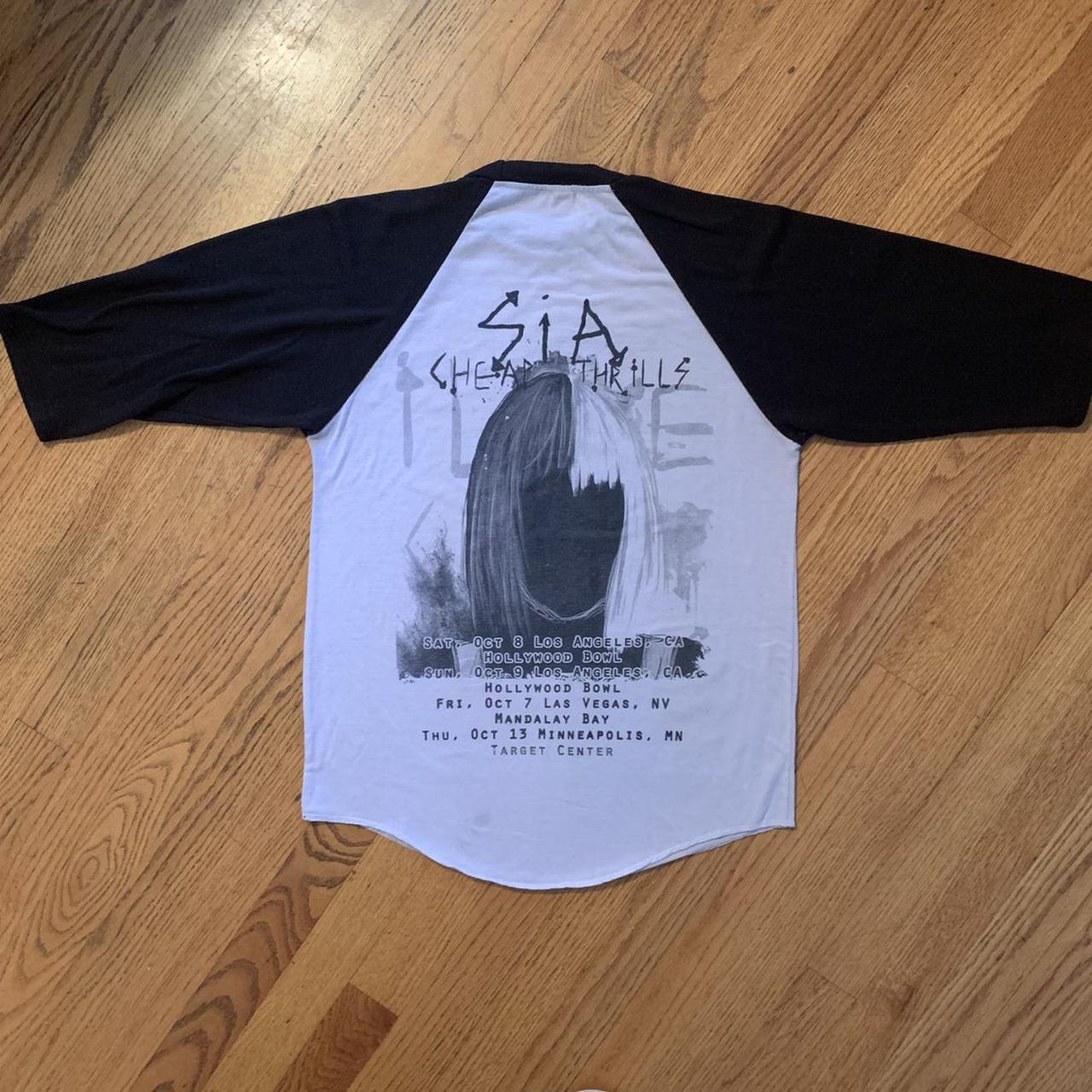 SIA Cheap Thrills tour raglan baseball shirt. FREE... - Depop