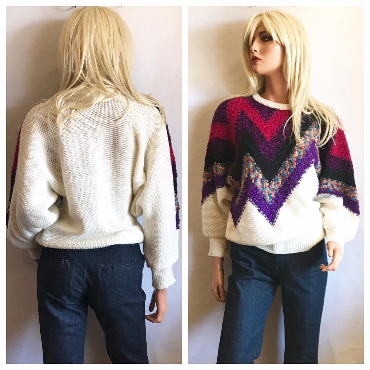 Vintage 80s Carducci Sweater. The quintessential 80s... - Depop