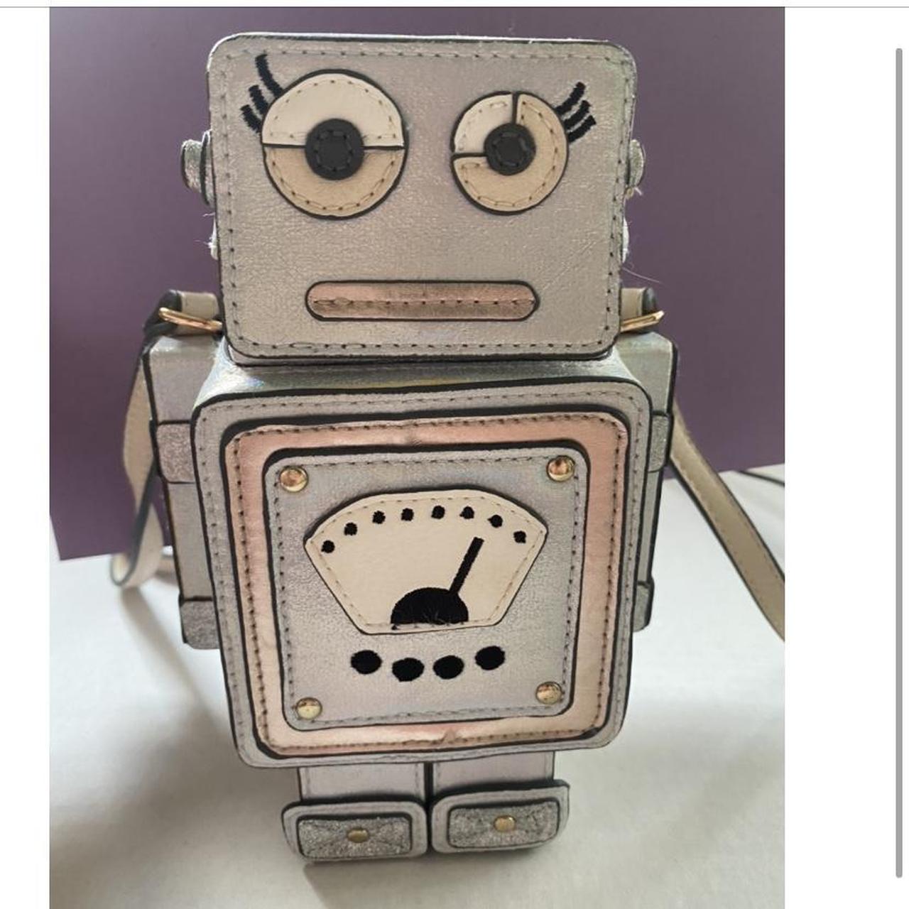 Super cute kitsch robot bag. In great condition, but... - Depop