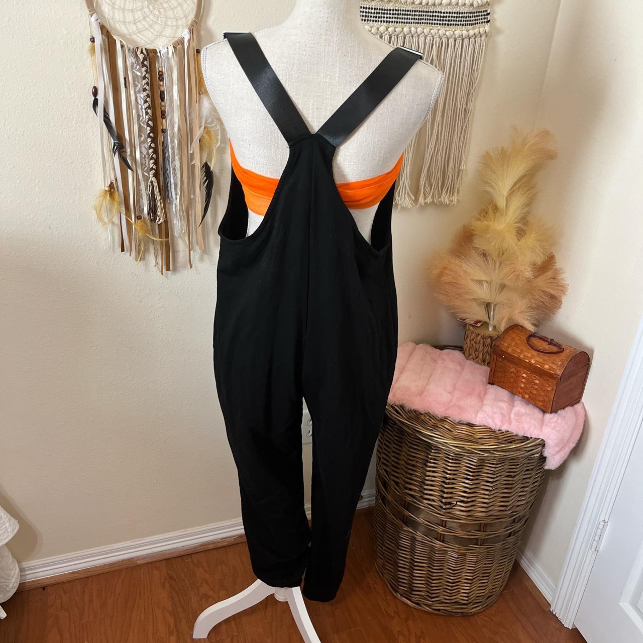 SHEIN Black Overalls/Jumpsuit with Low cut Top or... - Depop
