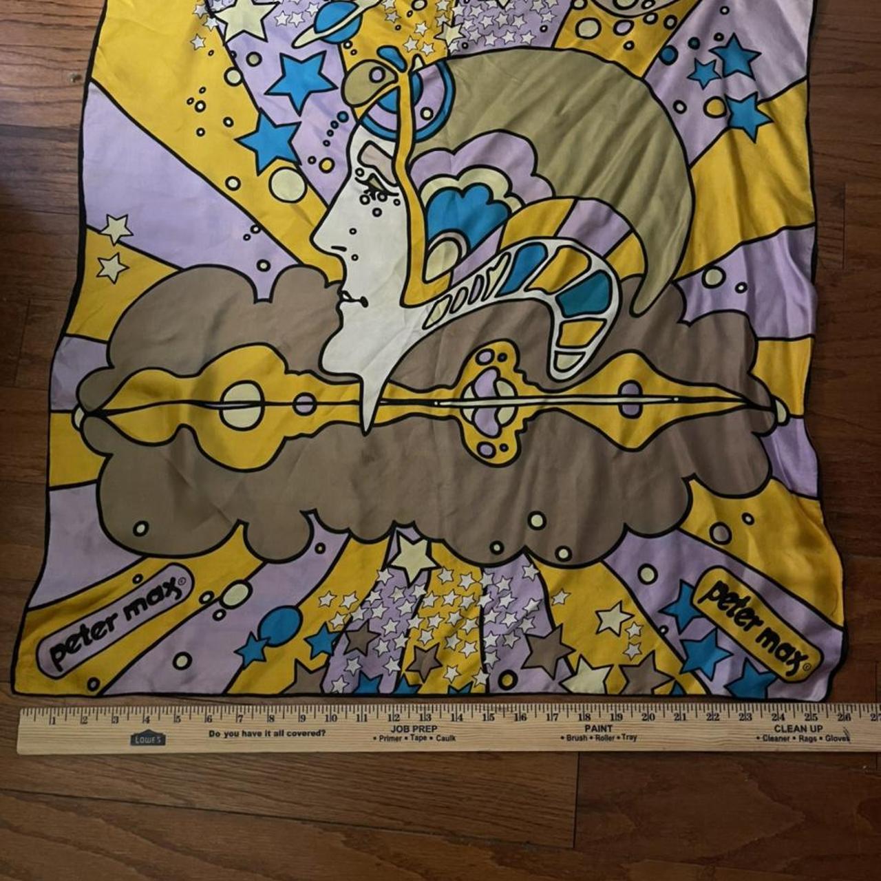 Collectible Peter Max Silk Scarf. Wear it or frame... - Depop