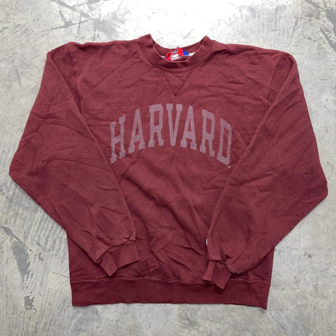 vintage 1990s harvard champion sweatshirt mens... - Depop
