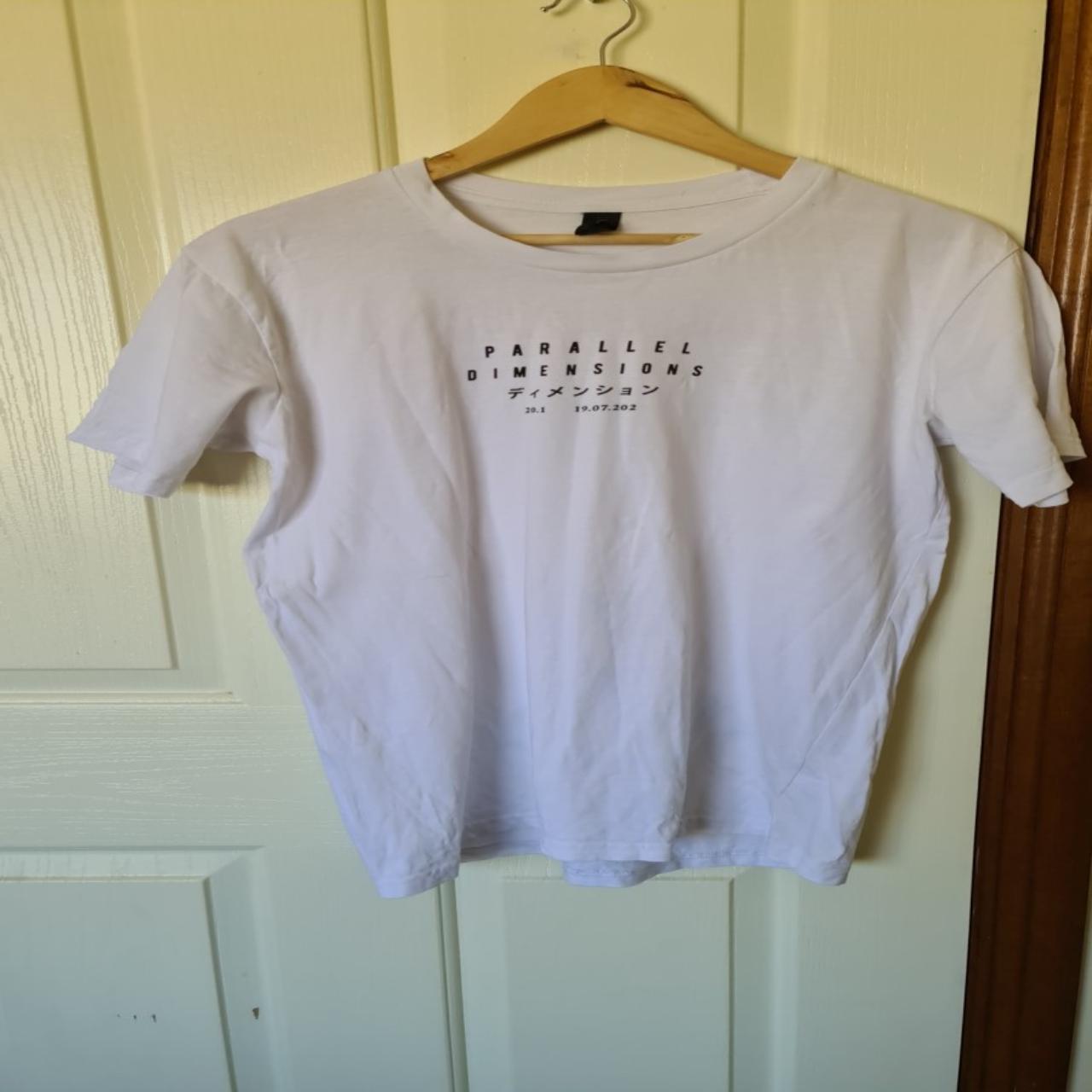 White Parallel Dimensions Shirt. Good condition just... - Depop
