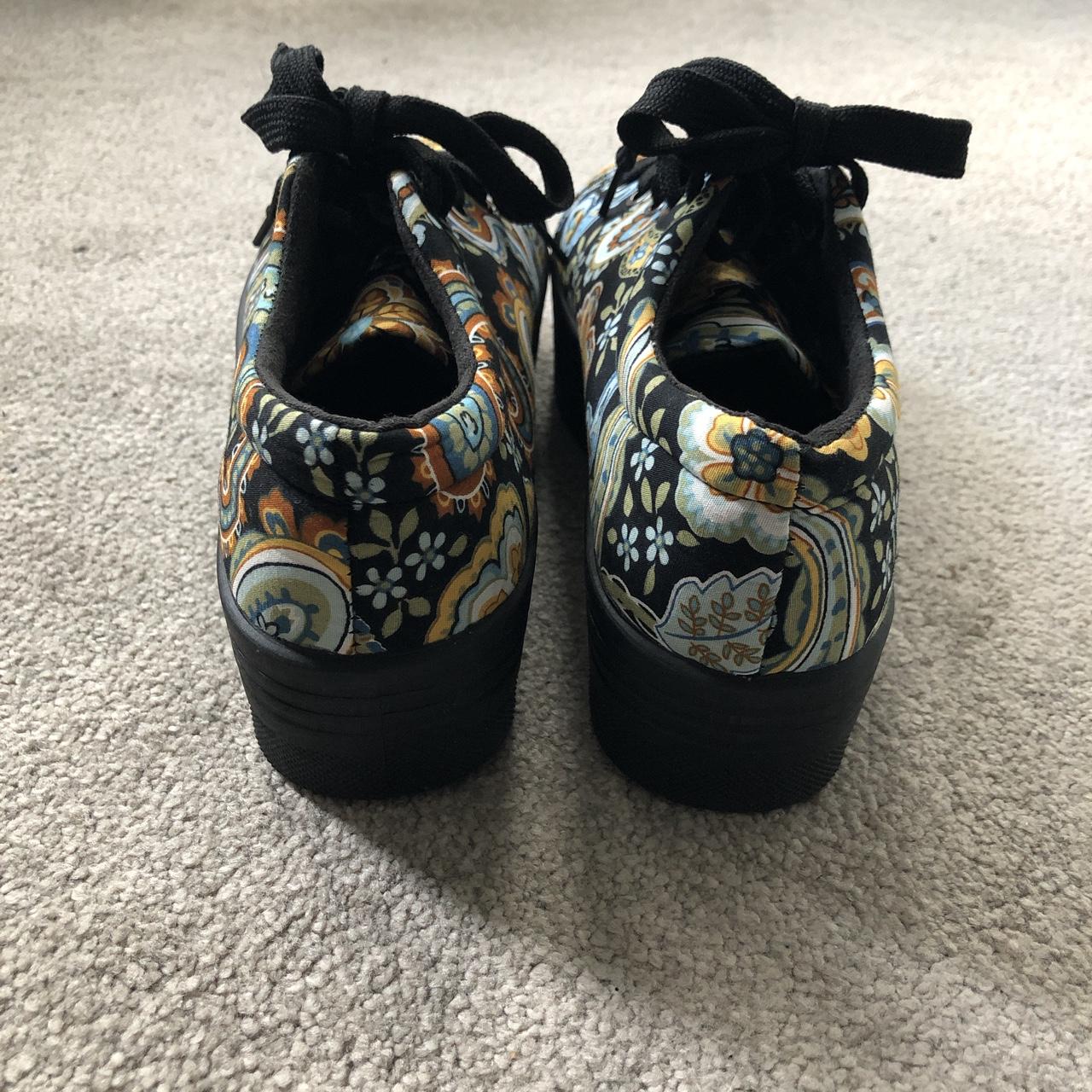 Funky Vintage Wedge Trainers - Only Worn Once - Size... - Depop