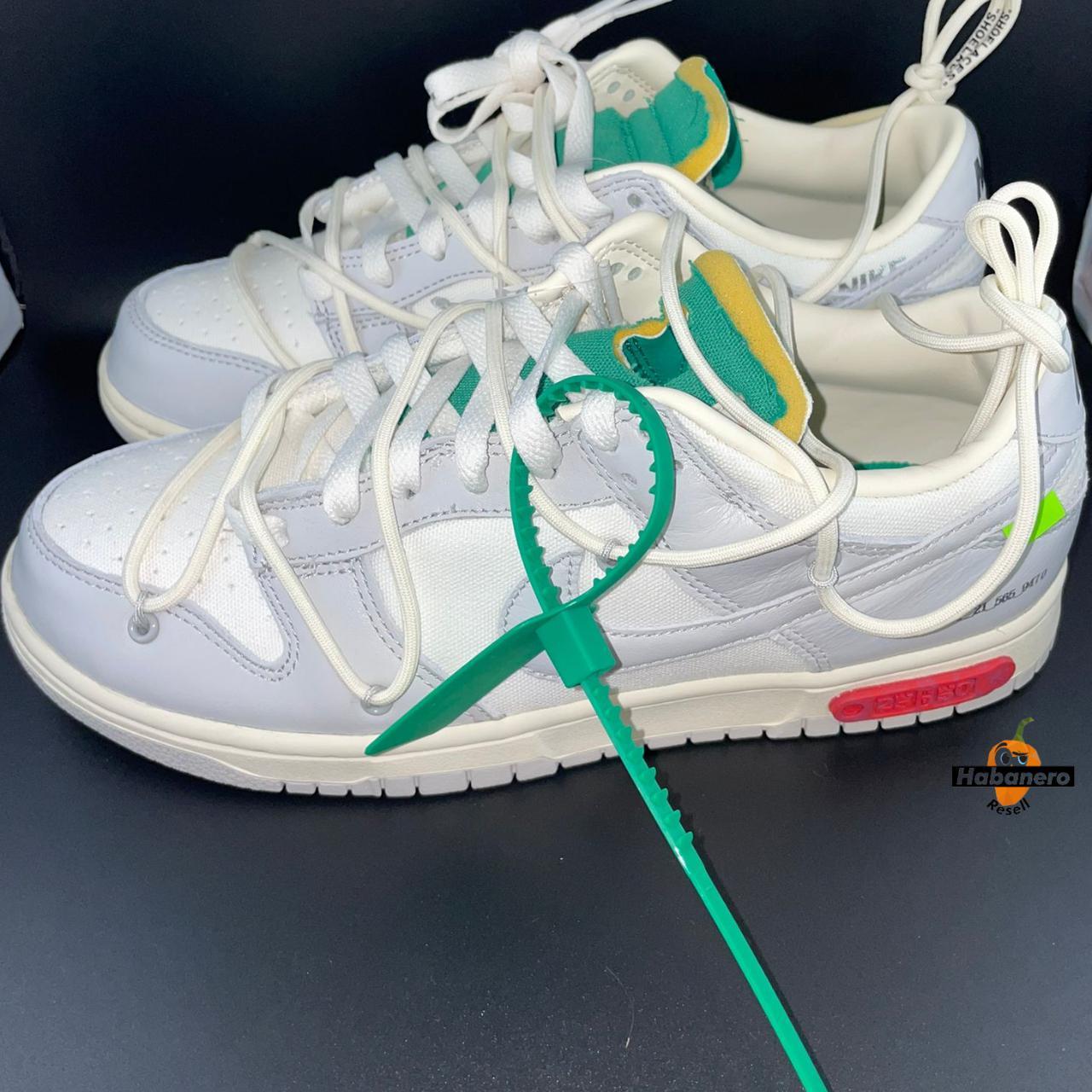 NIKE DUNK LOW X OFF WHITE LOT 25 OF 50 Size:... - Depop